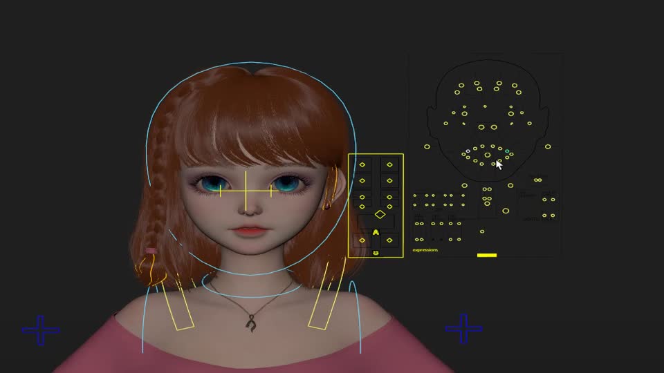 卡通 性感模型-女人模型库-Maya(.ma/.mb)模型下载-cg模型网