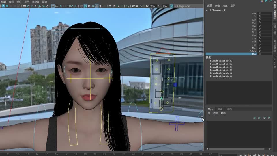 长发美女 高跟鞋女人模型-女人模型库-Maya(.ma/.mb)模型下载-cg模型网