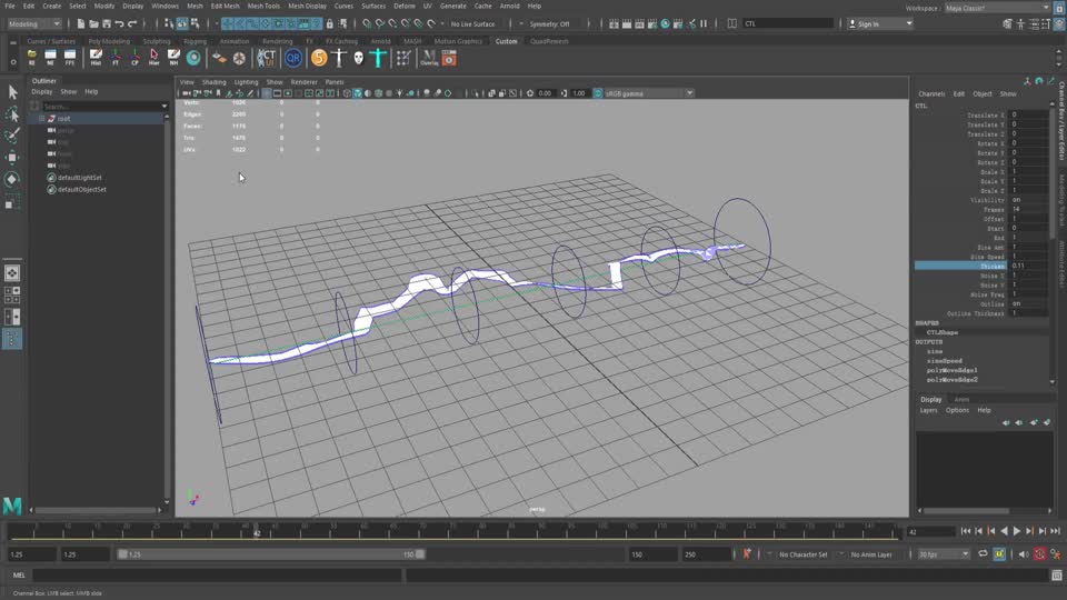 Maya模型特效闪电绑定 Layout闪电道具模型-特效模型库-Maya(.ma/.mb)模型下载-cg模型网