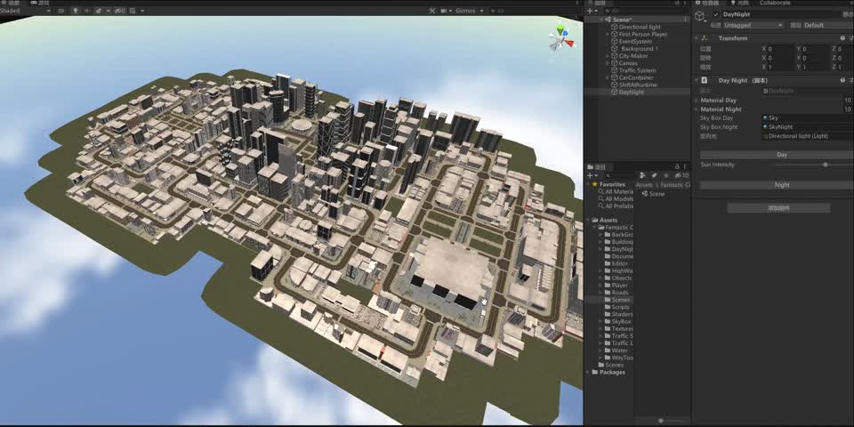 unity 完整城市模型-现代场景模型库-Unity模型下载-cg模型网
