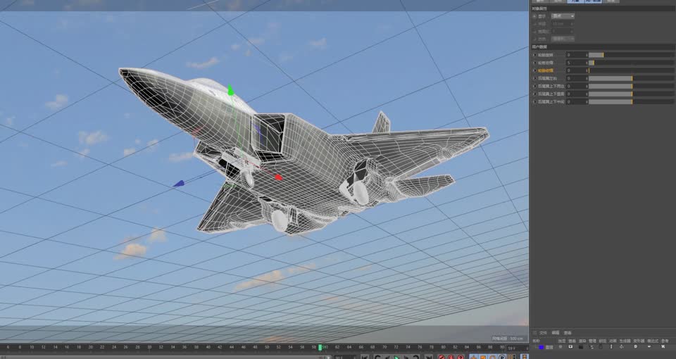 F-22猛禽隐身战斗机 F-22模型-军用飞机模型库-Cinema 4D(.c4d)模型下载-cg模型网