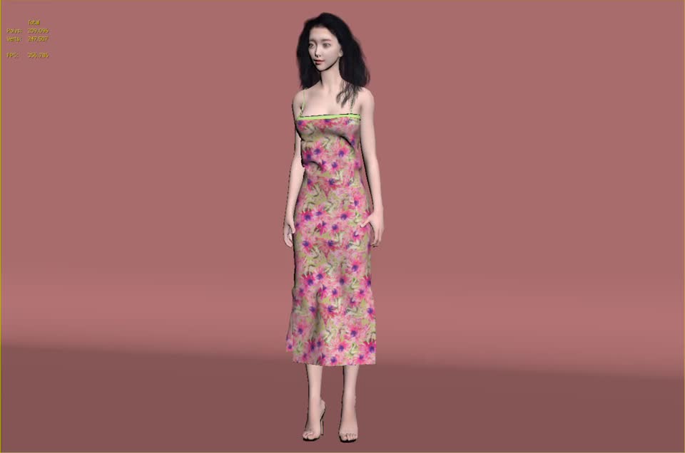 太古里美女模型-女人模型库-3ds Max(.max)模型下载-cg模型网