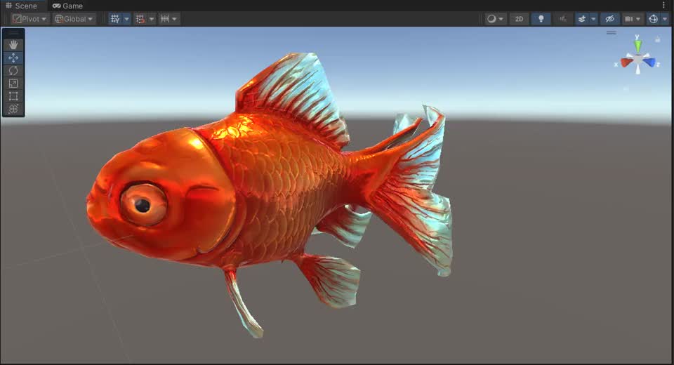【金鱼】（带绑定源文件 动画模型-鱼类模型库-3ds Max(.max)模型下载-cg模型网