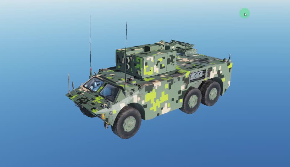 HQ7红旗7防空雷达防空系统模型-装甲车／坦克模型库-Maya(.ma/.mb)模型下载-cg模型网