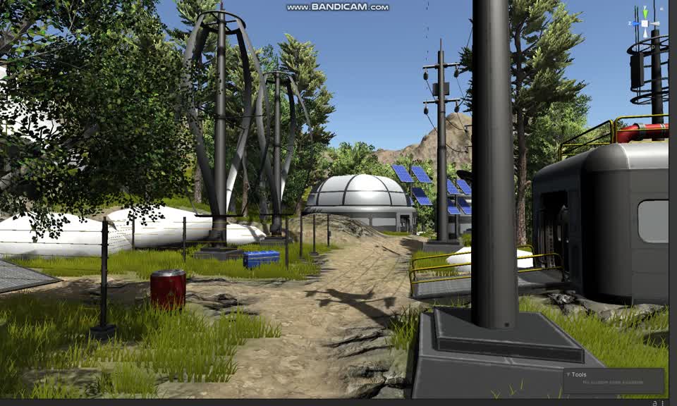 科幻宇宙空间站仓库基地指挥部控制台雷达能量塔场景Unity模型-科幻场景模型库-Unity模型下载-cg模型网