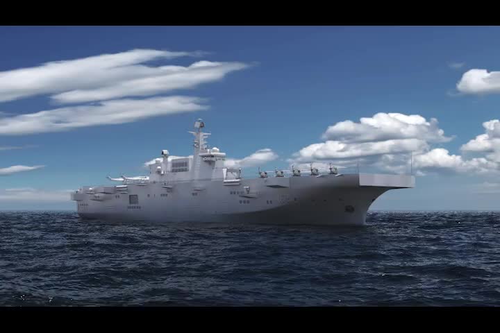 075在海面行驶（另有图片序列 有声无声视频还有PR源文件）模型-军舰模型库-3ds Max(.max)模型下载-cg模型网
