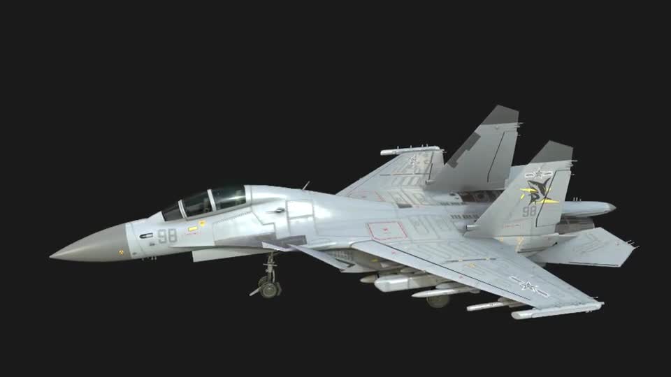 中国海军歼15D舰载机 J15D电子战飞机模型-军用飞机模型库-3ds Max(.max)模型下载-cg模型网