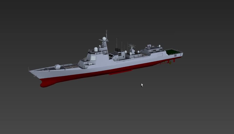 驱逐舰052D 结构清晰贴图清晰模型-军舰模型库-3ds Max(.max)模型下载-cg模型网
