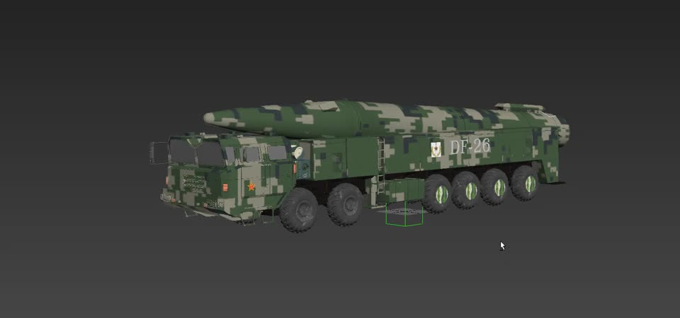 DF26 东风26模型-装甲车／坦克模型库-3ds Max(.max)模型下载-cg模型网