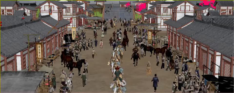 大唐东市 大唐西市模型-古代场景模型库-3ds Max(.max)模型下载-cg模型网