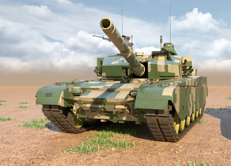 陆军99A主战坦克 ZTZ-99A模型-装甲车／坦克模型库-3ds Max(.max)模型下载-cg模型网