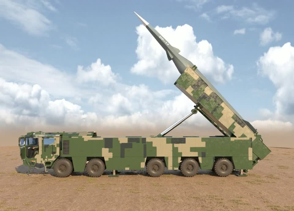 东风-17超音速弹道导弹 东风17模型-导弹模型库-3ds Max(.max)模型下载-cg模型网