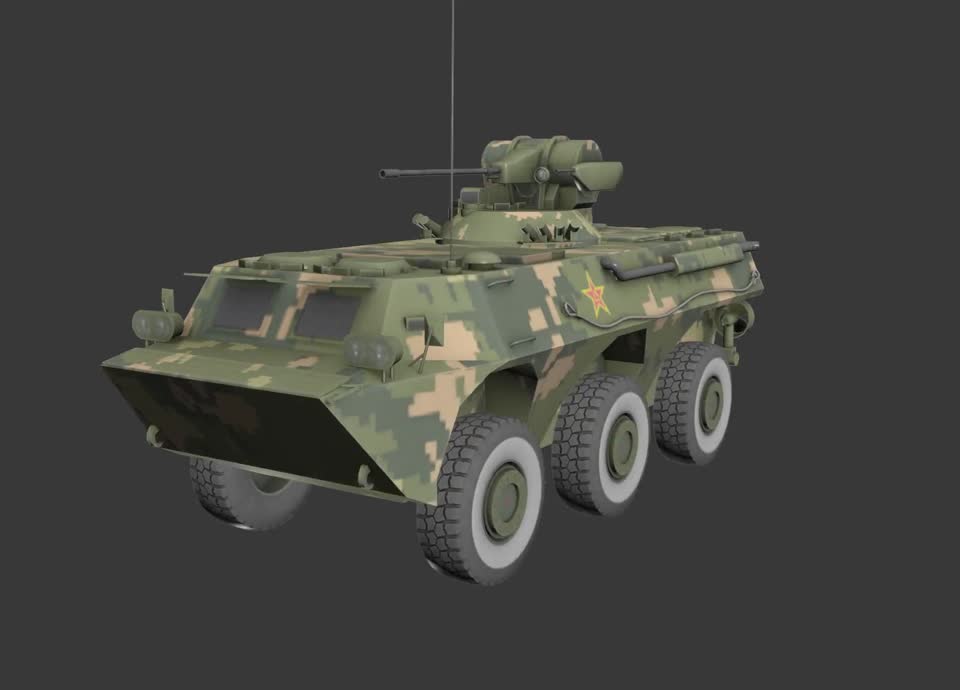 ZSL92装甲车 坦克 运兵车 装甲运输车 步战车 榴弹炮模型-装甲车／坦克模型库-3ds Max(.max)模型下载-cg模型网