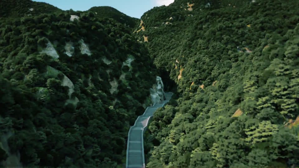 泰山 十八盘模型-自然场景模型库-3ds Max(.max)模型下载-cg模型网