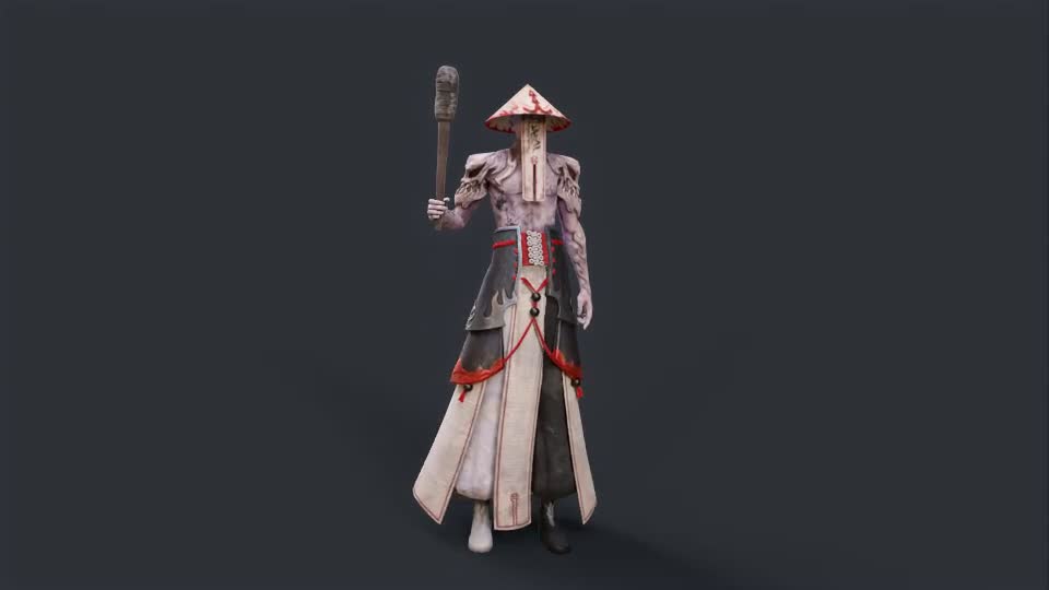 次世代材质鬼差 鬼兵模型-异形怪物模型库-FBX(.fbx)模型下载-cg模型网