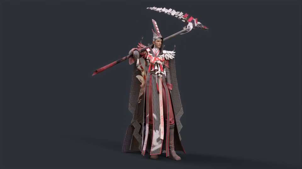 次世代材质黑无常 黑白无常模型-异形怪物模型库-FBX(.fbx)模型下载-cg模型网