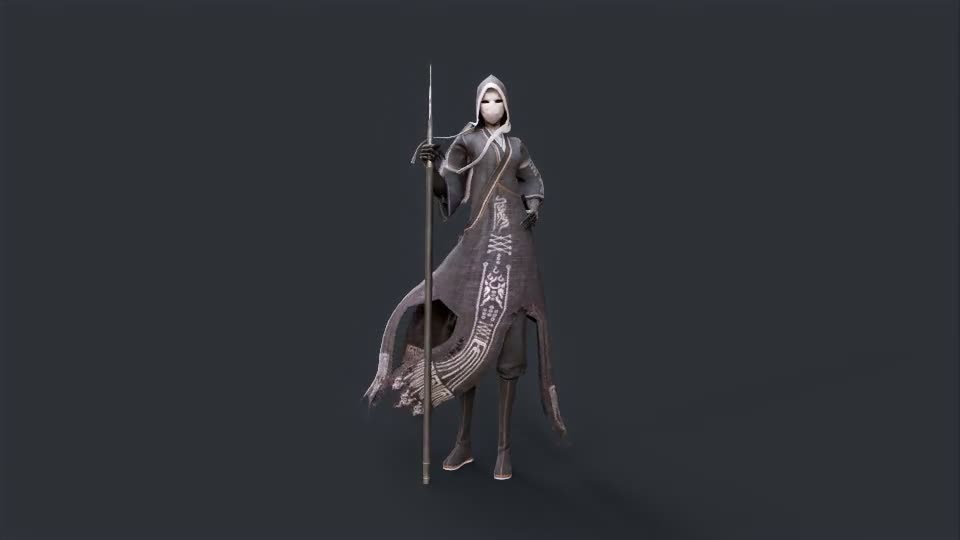 次世代材质鬼差 鬼怪模型-异形怪物模型库-FBX(.fbx)模型下载-cg模型网