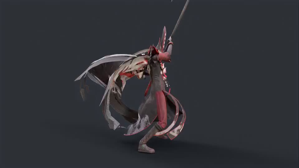 次世代材质黑无常 黑白无常模型-异形怪物模型库-FBX(.fbx)模型下载-cg模型网